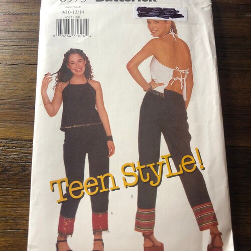 Vintage Uncut Butterick Sewing Pattern 6029 Teen Style Pants - Etsy