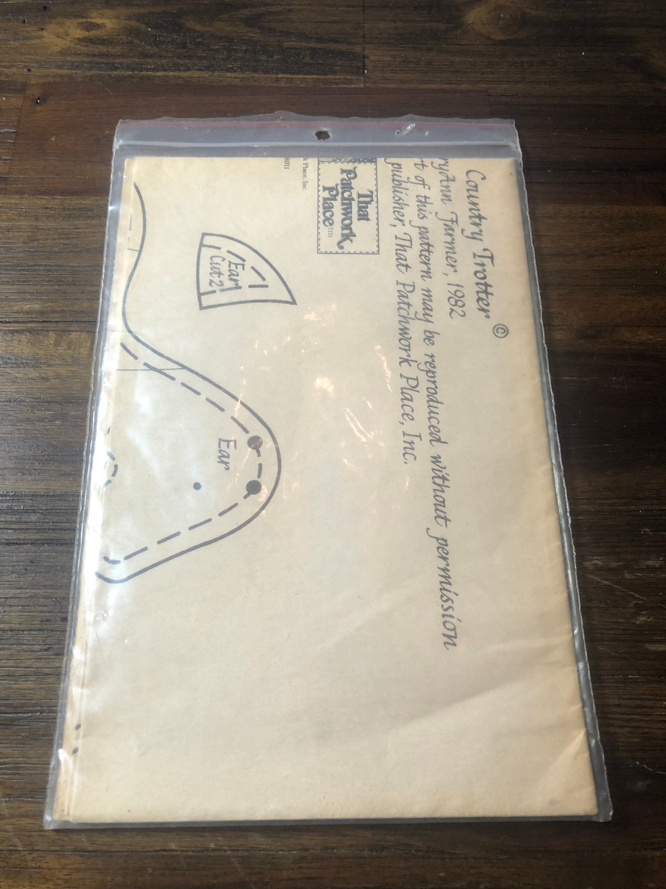 Vintage Uncut Craft Sewing Pattern Country Trotter That Patchwork Place ...