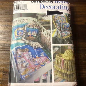 Vintage Uncut Simplicity Sewing Pattern 9524 Baby Nursery Room Decor ...