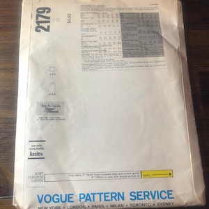 Vintage Rare Uncut Vogue Designer Sewing Pattern 2179 Diane | Etsy
