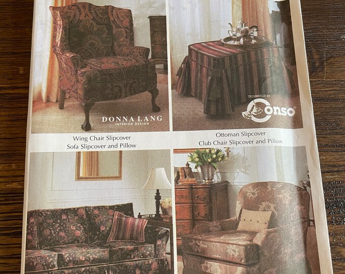 Uncut Simplicity Sewing Pattern 5383 Slipcovers and Coordinating ...
