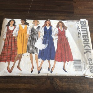 Vintage Precut Complete Butterick Sewing Pattern 6359 Maternity Jumper ...