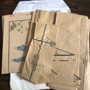 Vintage Precut Complete Vogue Sewing Pattern 1525 Gown and Pants Size ...