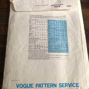Vintage Precut Complete Vogue Sewing Pattern 1525 Gown and Pants Size ...