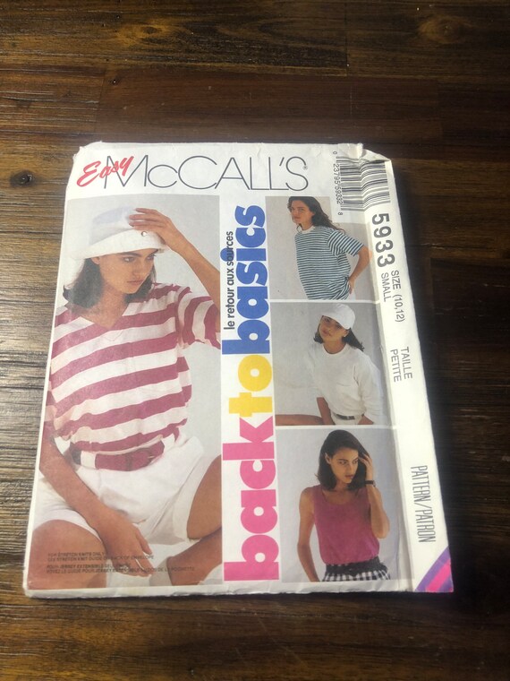 Vintage Precut Complete Mccalls Sewing Pattern 5933 Back to - Etsy
