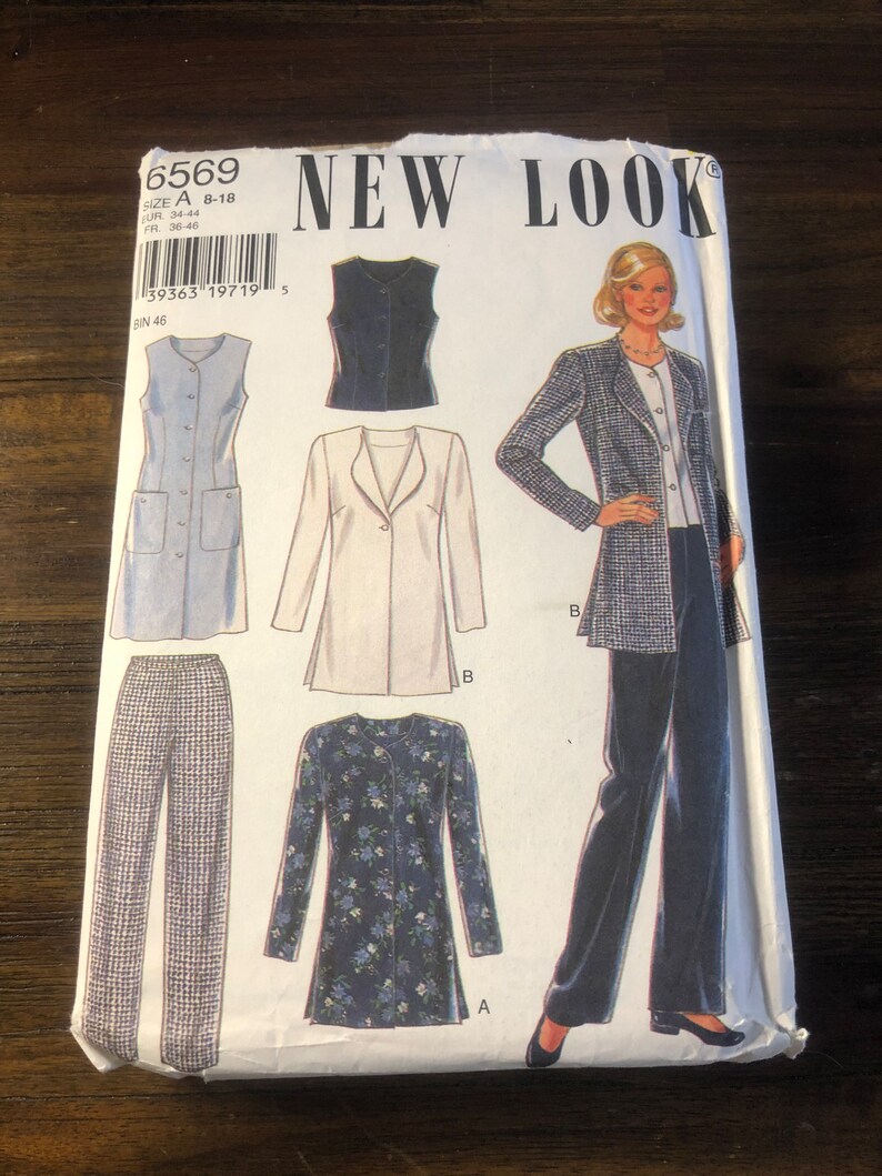 Vintage Precut New Look Sewing Pattern 6569 Workwear Wardrobe - Etsy