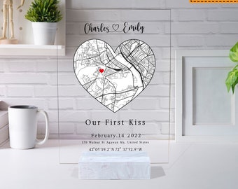 Custom Map Acrylic Plaque - Etsy