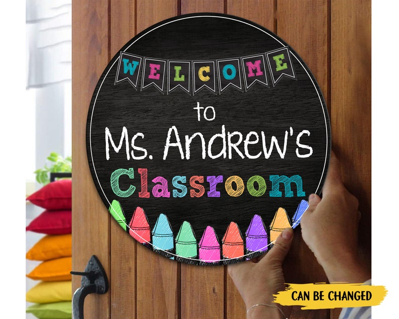 Personalized Teacher Signs for Door Teacher Name Door Sign - Etsy