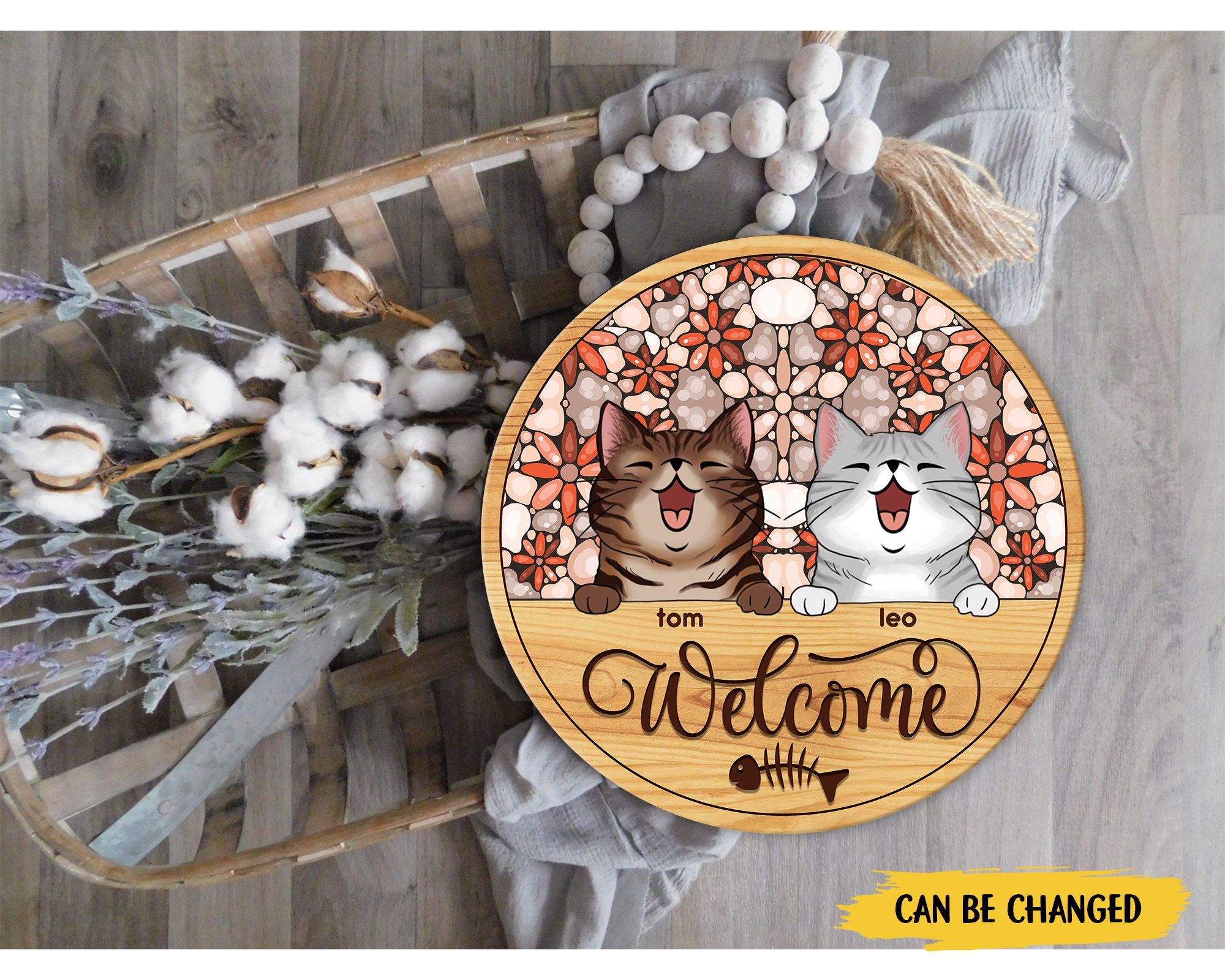 Personalized Cat Sign Welcome Cats Door Sign Cat Door Sign - Etsy