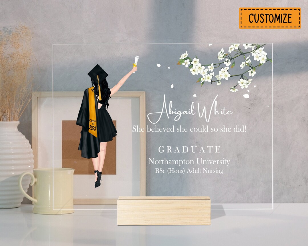 Graduation Gift 2023, Custom Graduation Gifts, Graduation Acrylic ...