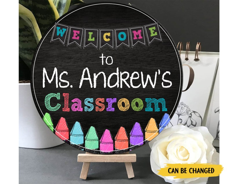 Personalized Teacher Signs for Door Teacher Name Door Sign - Etsy