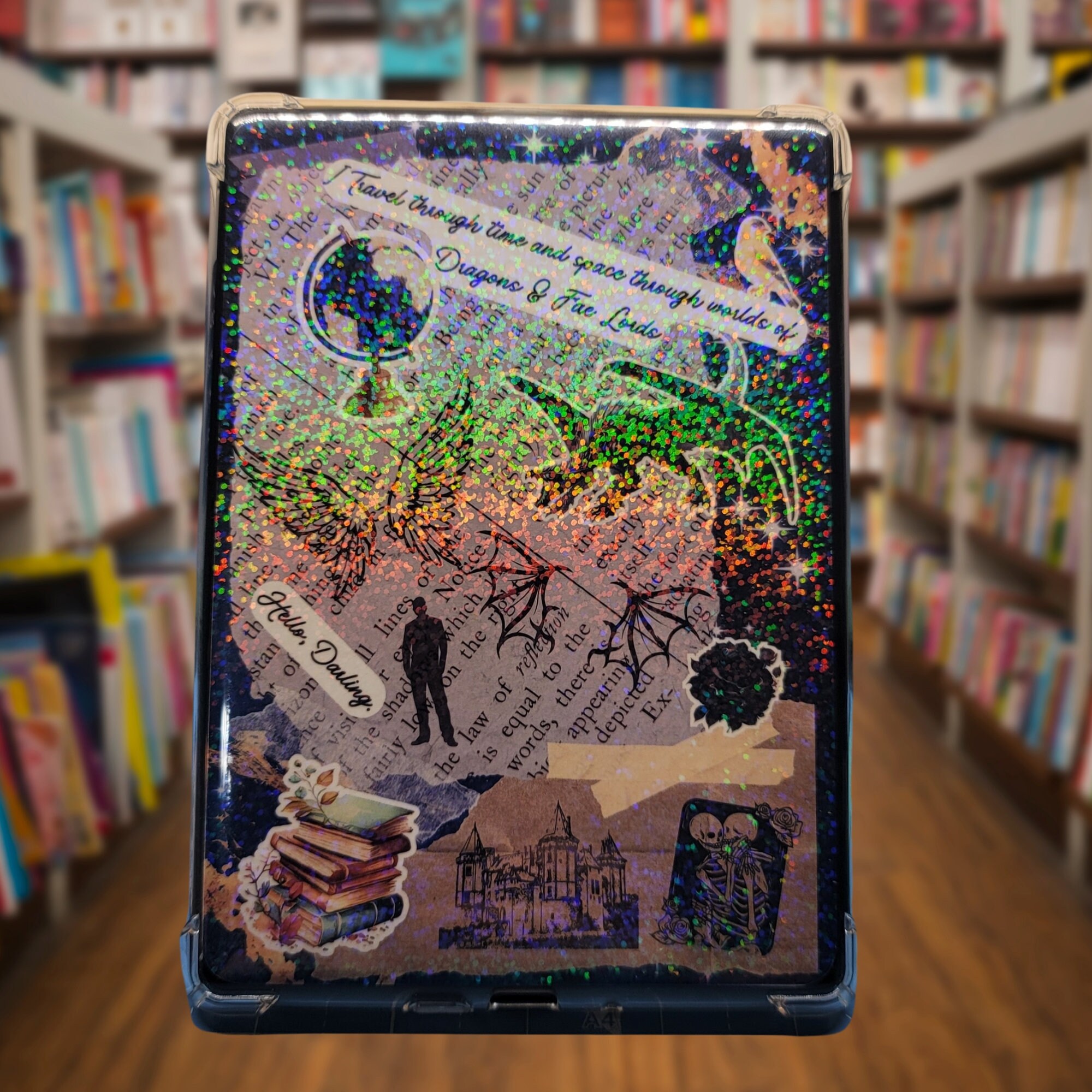 Kindle Insert Circle Holographic or Matte Fantasy Bookish Custom Insert ...