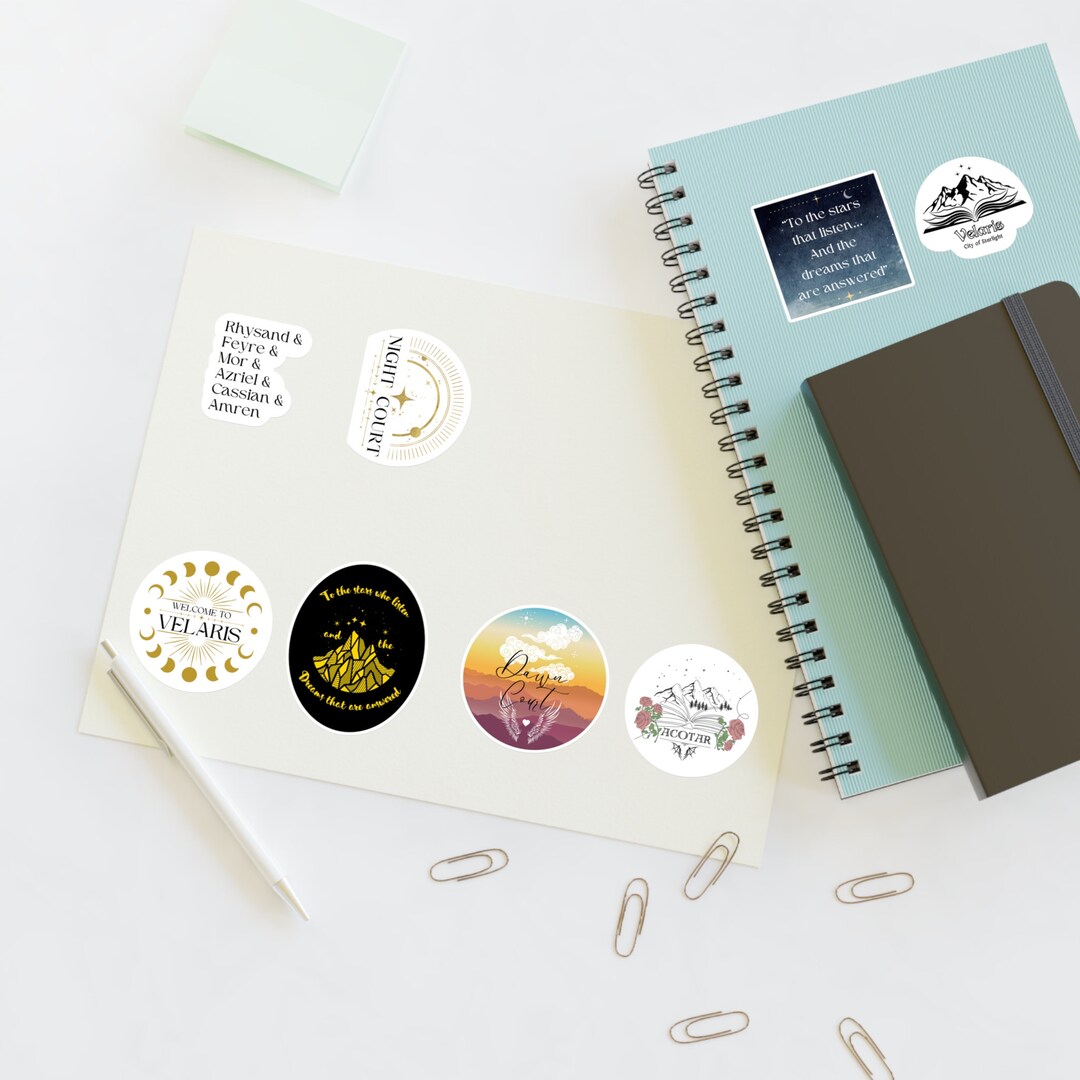 ACOTAR Stickers the Night Court SJM Merch City of Starlight - Etsy