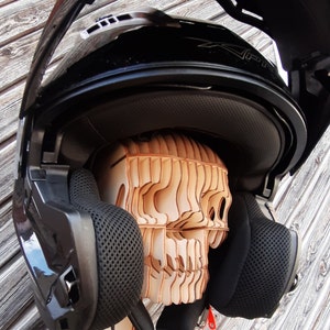 Skull Helmet Wall Mount. Hanger for Motorcycle Helmet. Helmet Stand ...