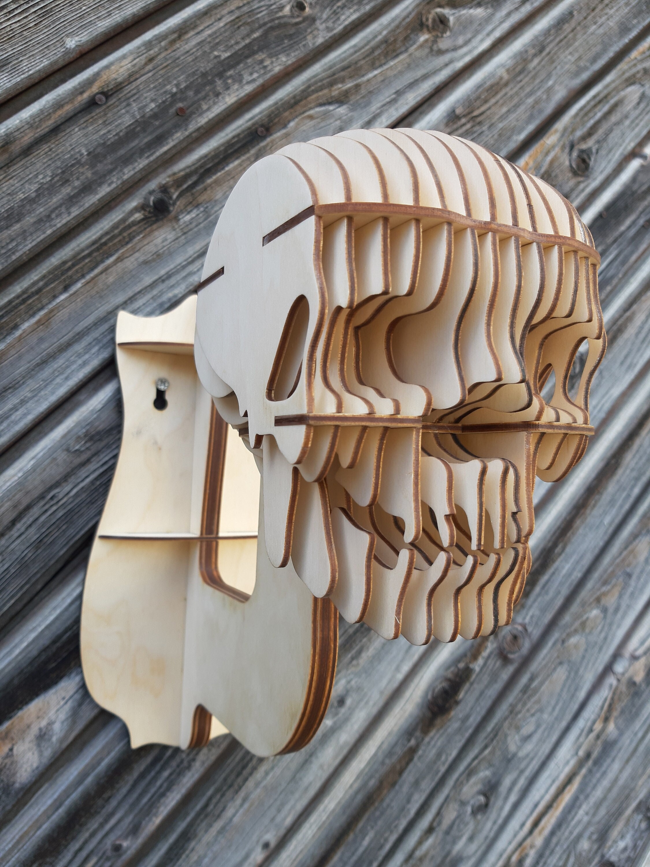 Skull Helmet Wall Mount. Hanger for Motorcycle Helmet. Helmet Stand ...