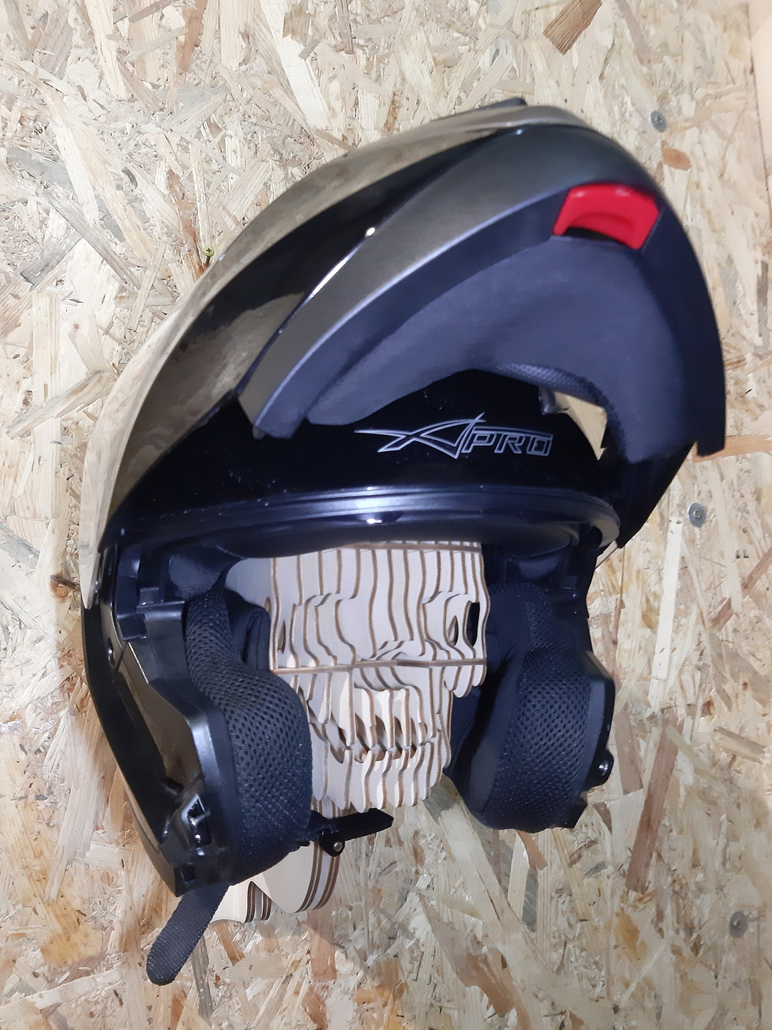 Skull Helmet Wall Mount. Hanger for Motorcycle Helmet. Helmet Stand ...