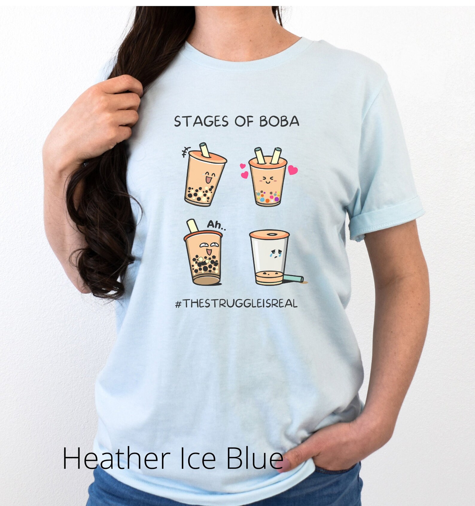 Stages of Boba Boba Shirt Boba Lover Bubble Tea Shirt Cute - Etsy