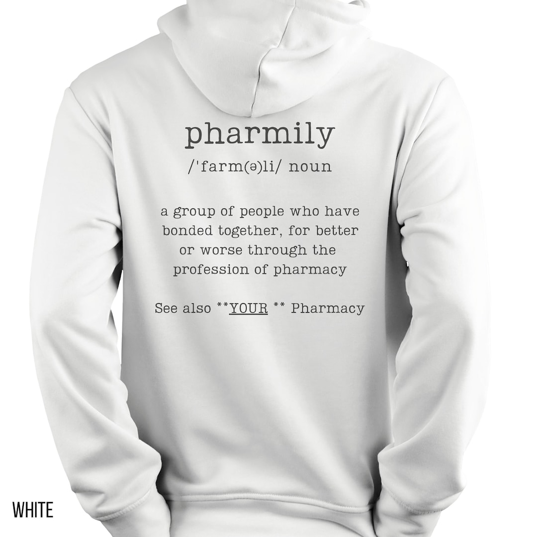 Personalized Pharmacy Hoodie, Pharmacy Week Gift, Pharmacist Technician ...