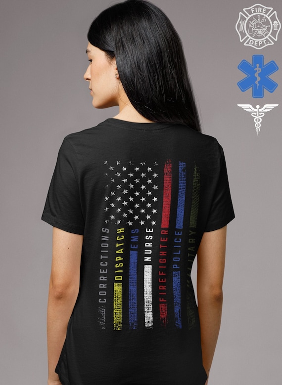 First Responder Nurse Hero Flag Patriotic Flag Emergency - Etsy