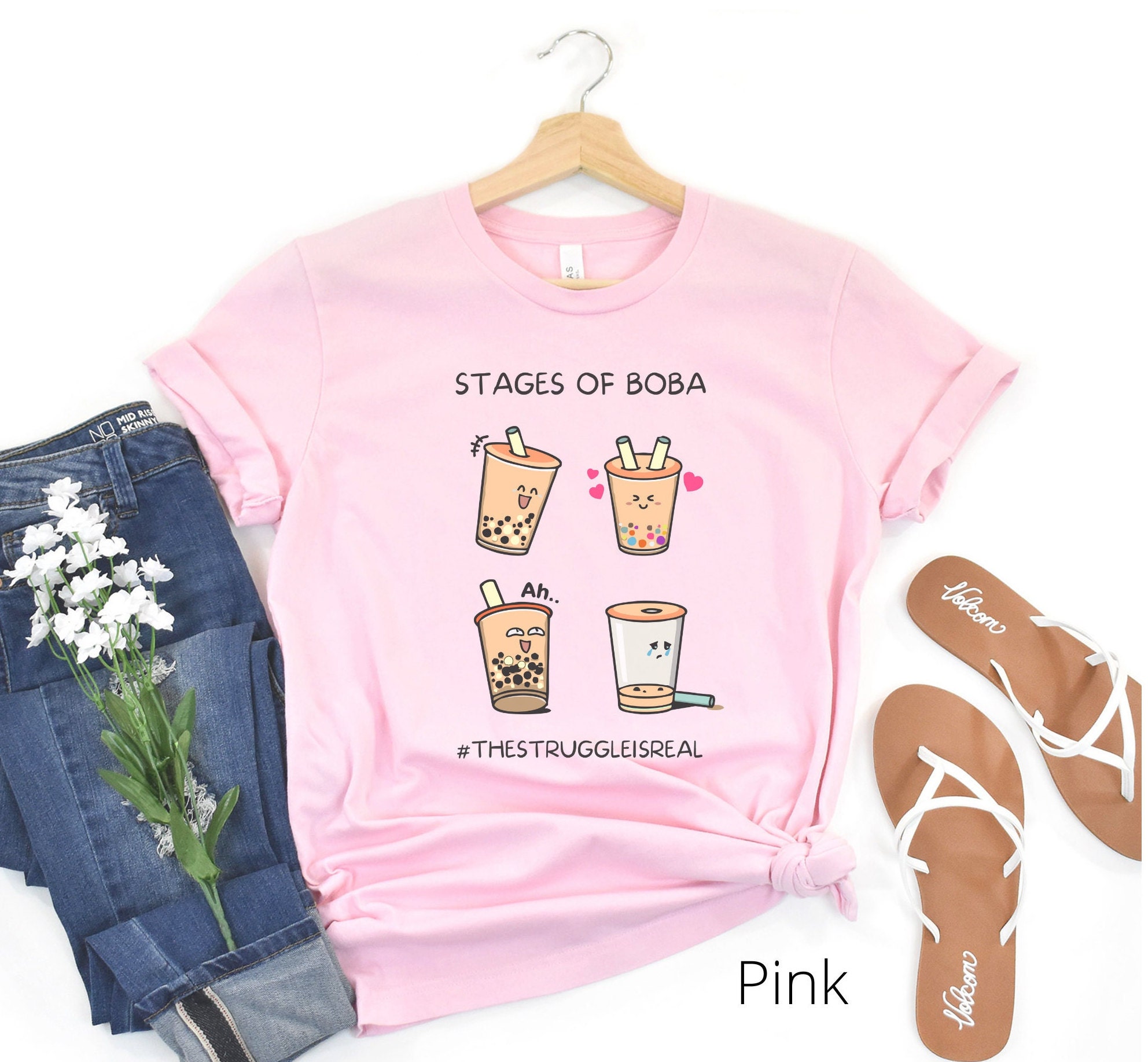 Stages of Boba Boba Shirt Boba Lover Bubble Tea Shirt Cute - Etsy