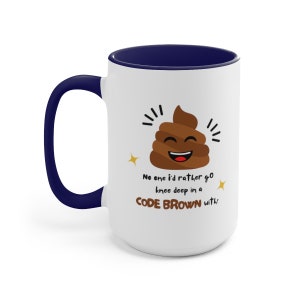 Code Brown Mug Critical Care Nursing Icu Nurse Gift for - Etsy