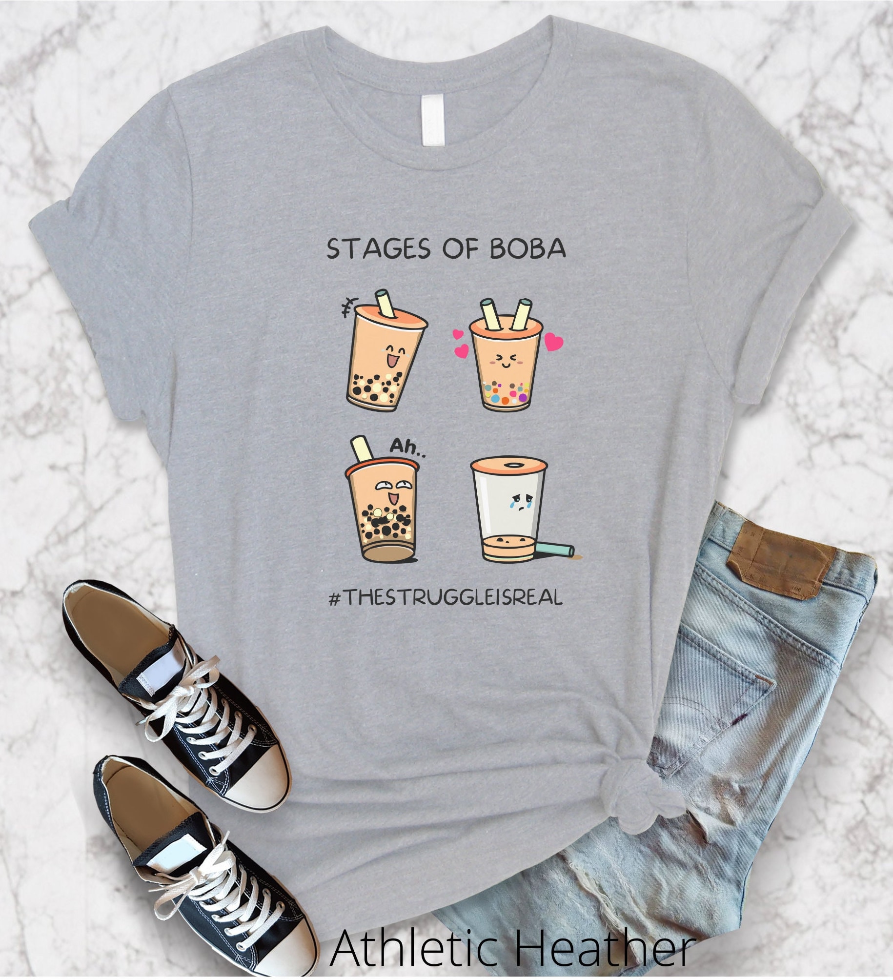 Stages of Boba Boba Shirt Boba Lover Bubble Tea Shirt Cute - Etsy
