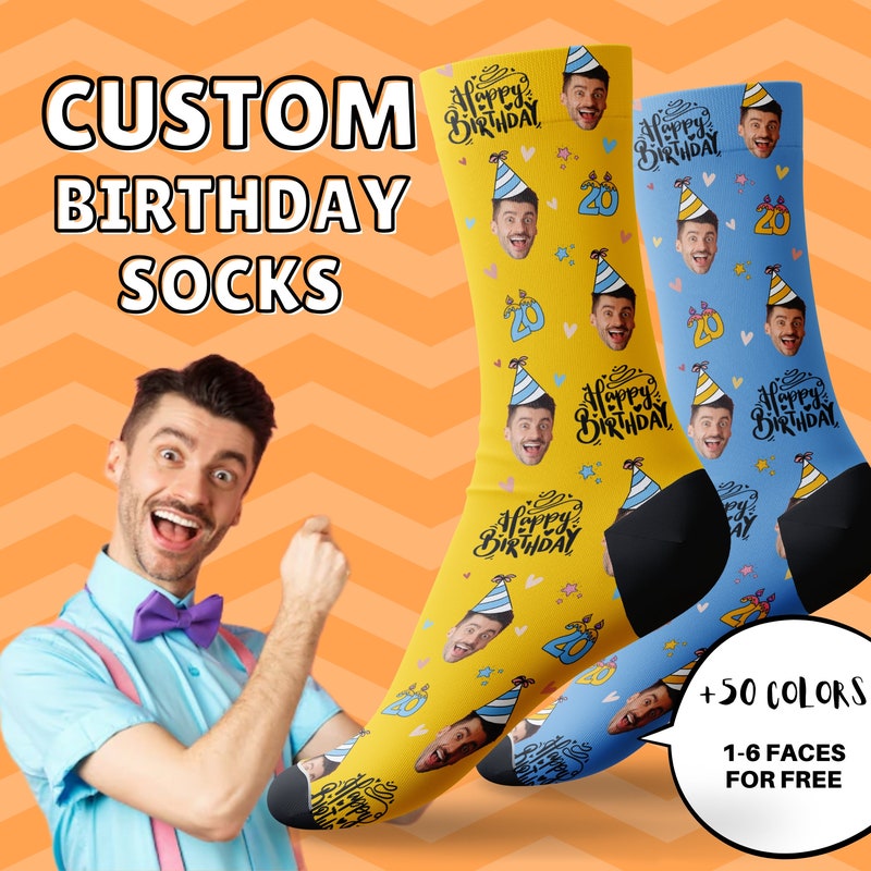 Birthday Socks - Etsy