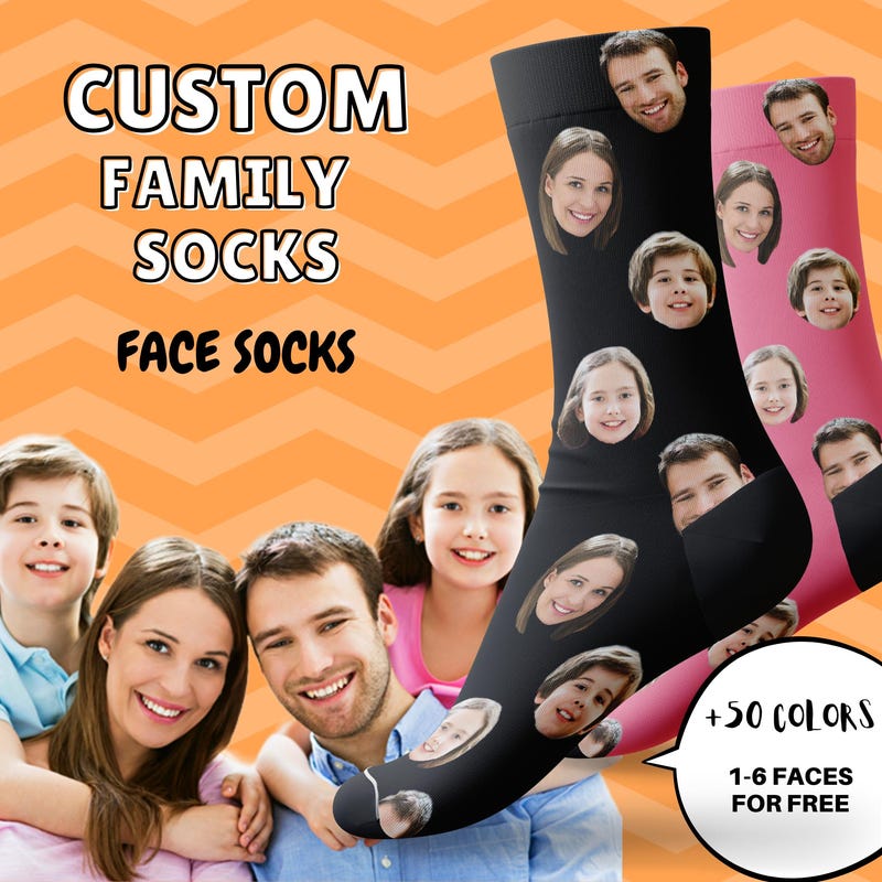 Custom Face Socks - Etsy