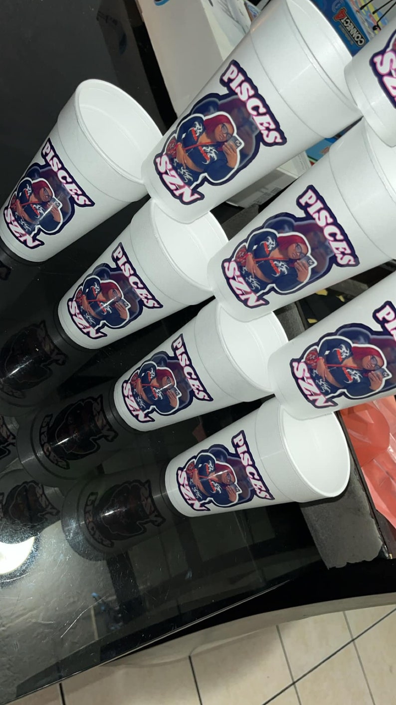 Custom Printed Styrofoam Cups, Foam Cups, Personalized Party Cups - Etsy