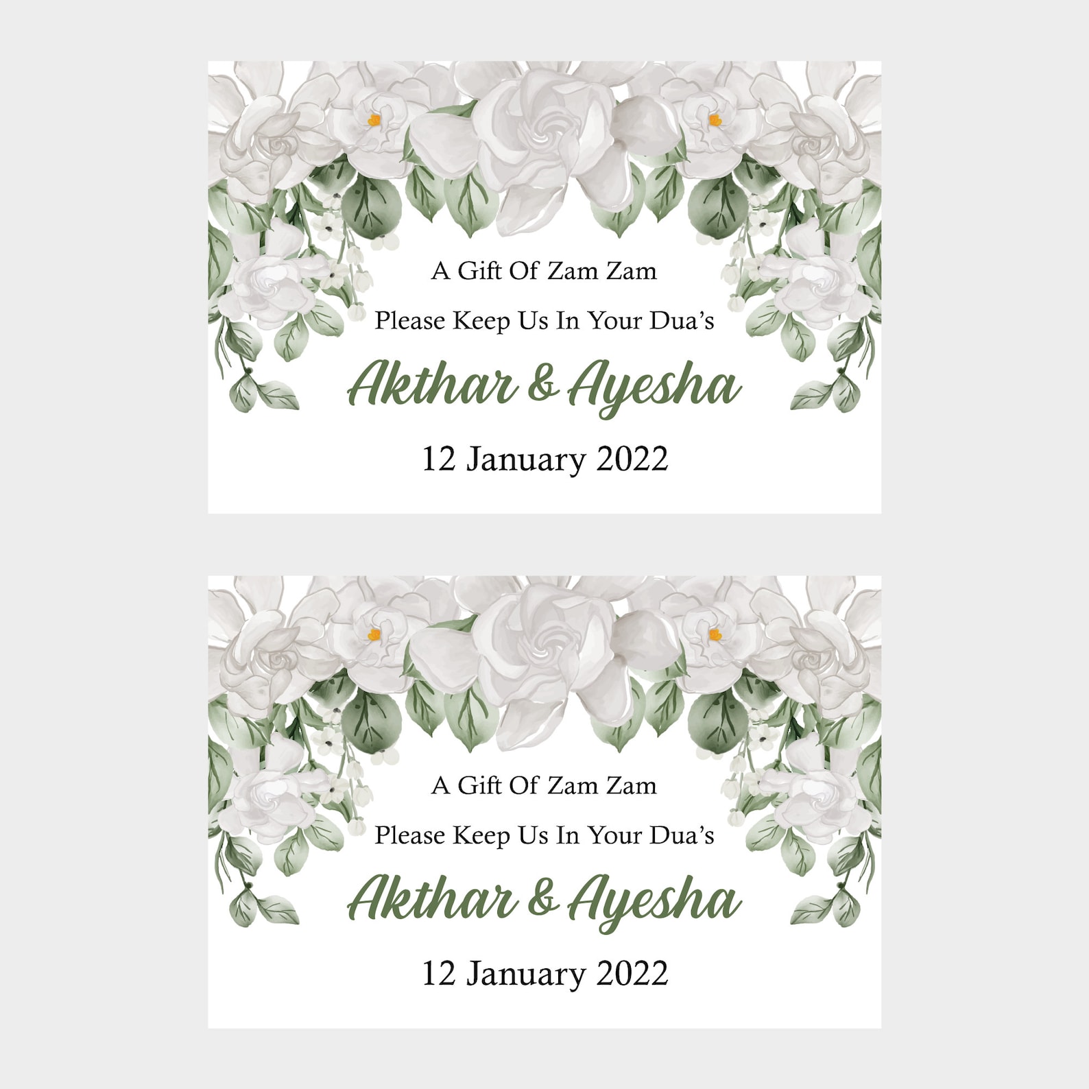 Zam Zam Sticker, Zam Zam Water, Zam Zam Water Bottle Sticker, Favour ...