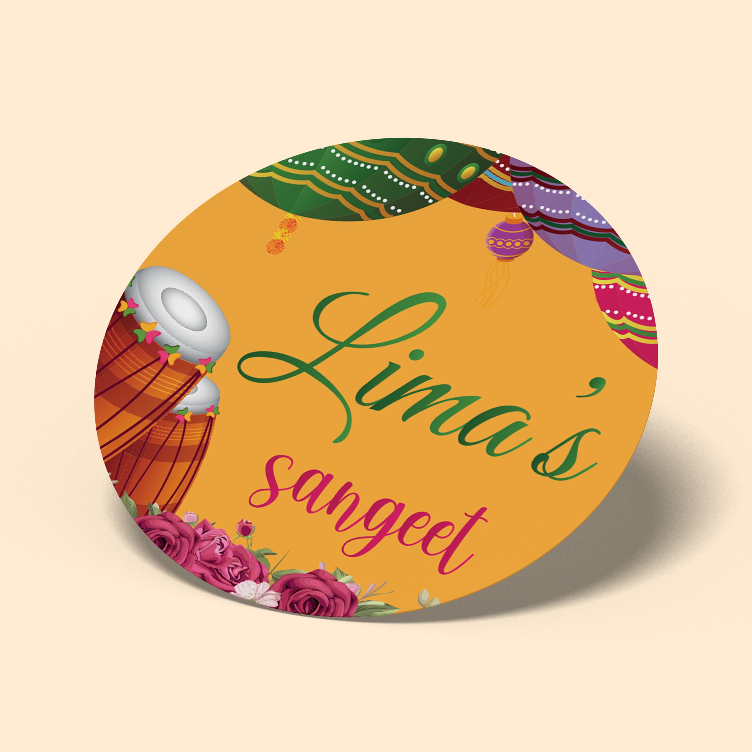 Dholki, Sangeet, Mehndi Stickers, Wedding Stickers, Nikkah Stickers ...