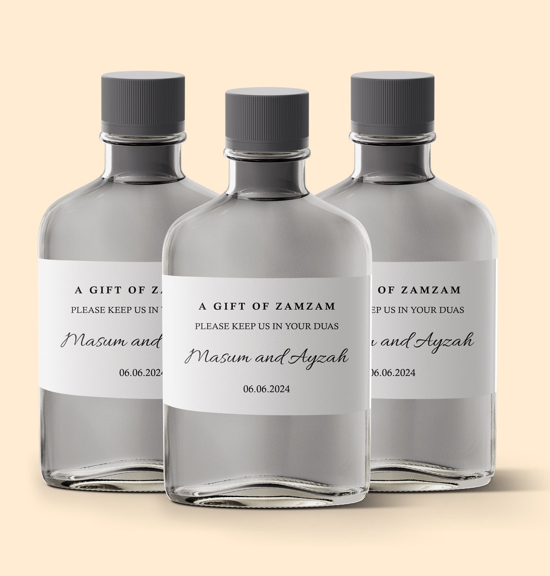 Zam Zam Sticker, Zam Zam Water, Zam Zam Water Bottle Sticker, Favour ...