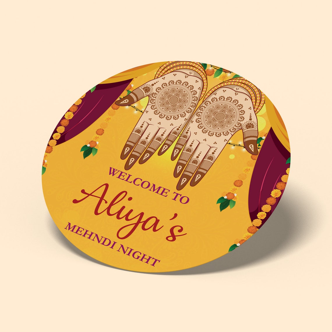 Mehndi Stickers, Wedding Stickers, Nikkah Stickers, Wedding Favour ...