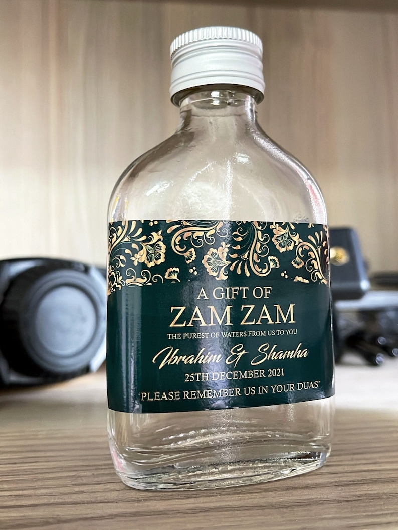 Zam Zam Sticker Zam Zam Water Zam Zam Water Bottle Sticker - Etsy