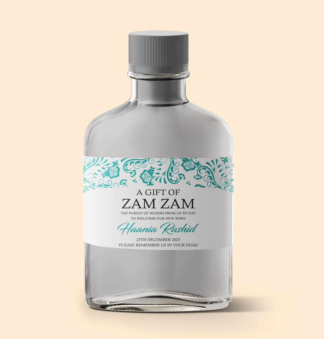 Zam Zam Sticker, Zam Zam Water, Zam Zam Water Bottle Sticker, Favour ...