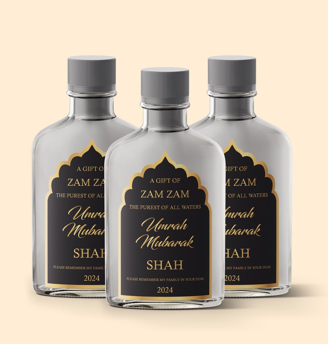 Zam Zam Sticker, Zam Zam Water, Zam Zam Water Bottle Sticker, Favour ...