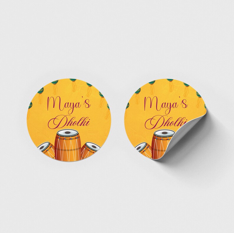 Dholki Sangeet Mehndi Stickers Wedding Stickers Nikkah - Etsy