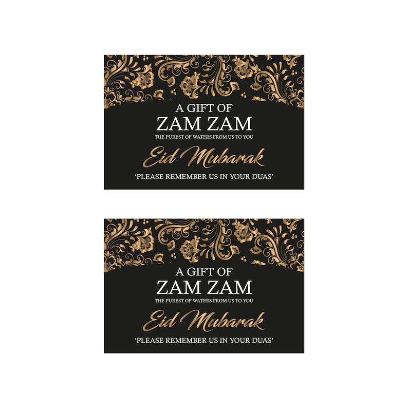 Zam Zam Sticker Zam Zam Water Zam Zam Water Bottle Sticker - Etsy