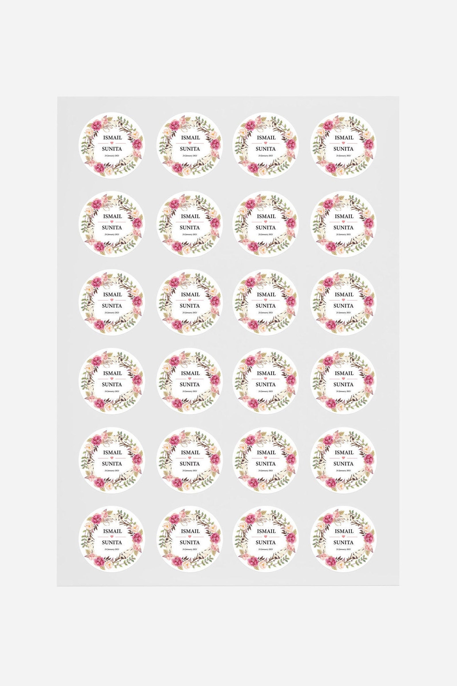 Wedding Stickers Wedding Favour Stickers Mehndi Stickers - Etsy