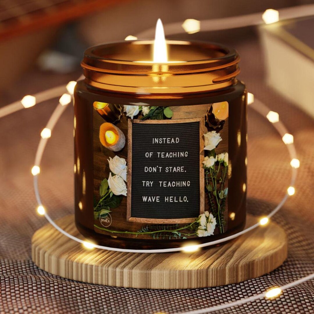 Disability Quote Candle, Acceptance, Inclusion, Awareness, Home Decor ...