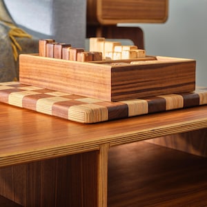 Modern Chess and Checkers Set - Etsy