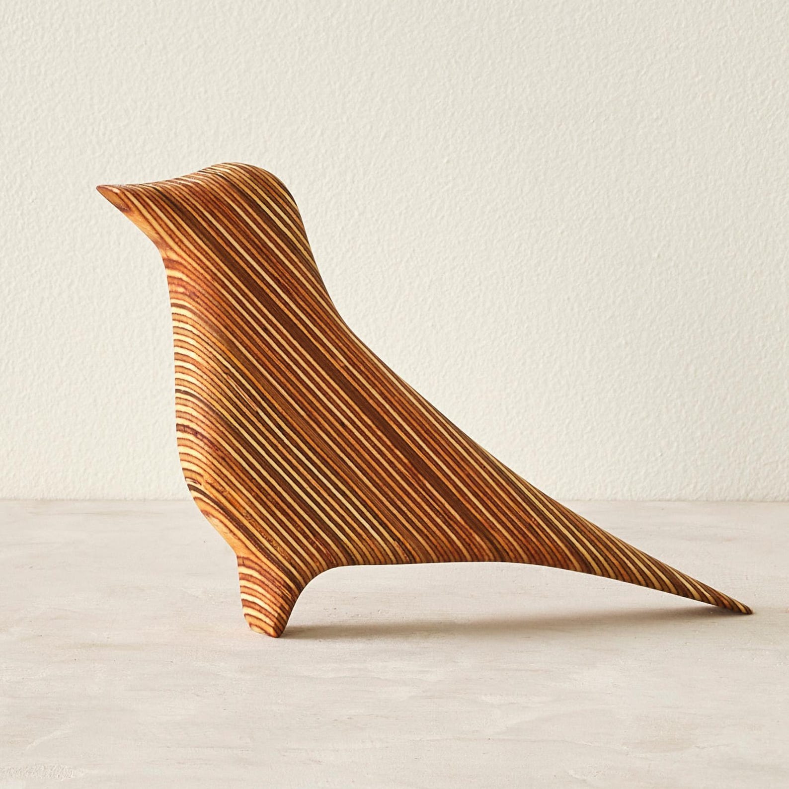 Mid-century Modern Wooden Robin Sculpture: Baltic Birch & Walnut - Etsy