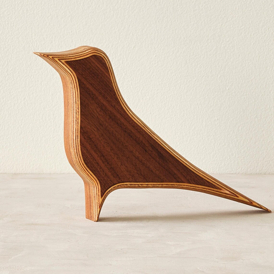 Mid-century Modern Wooden Robin Sculpture: Baltic Birch & Walnut - Etsy