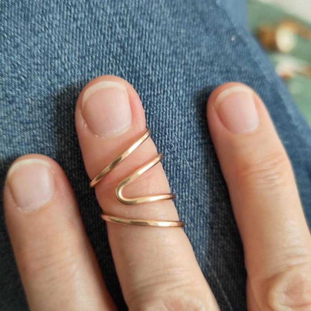 Lateral Deviation Arthritis Splint Ring, Adjustable Brass, Bronze ...