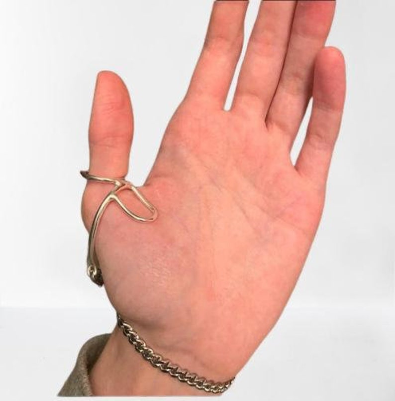 Arthritis Finger MCP Joints Splint Brass or Sterling Silver Hammered ...