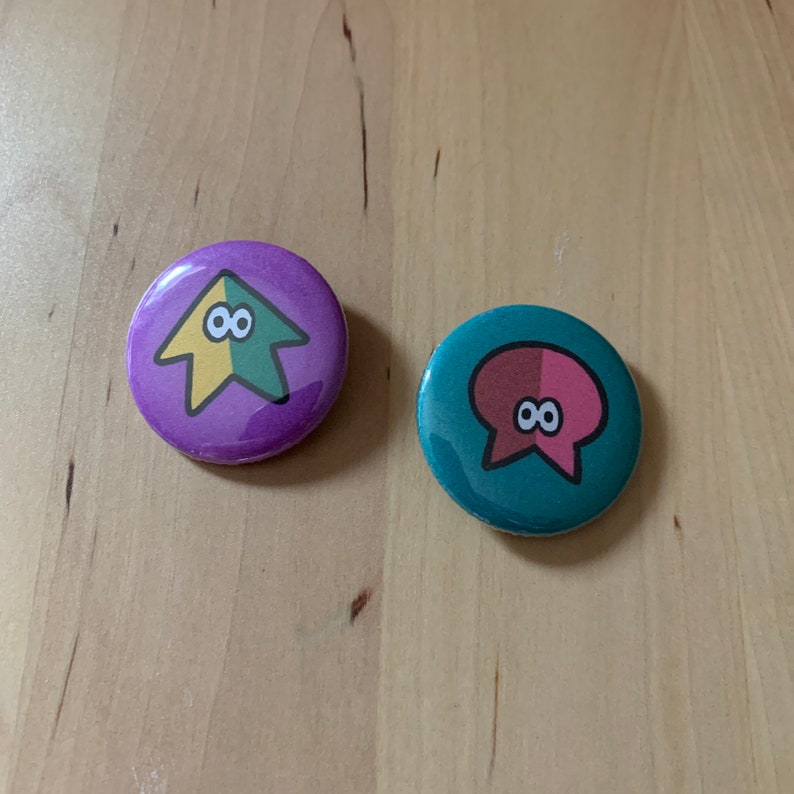 Splatoon 2 Tee 1.25 Inch Buttons - Etsy