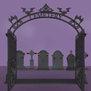 Haunted Cemetery Themed Jewelry Display by EULITEC ÆTERNAM/ Digital ...