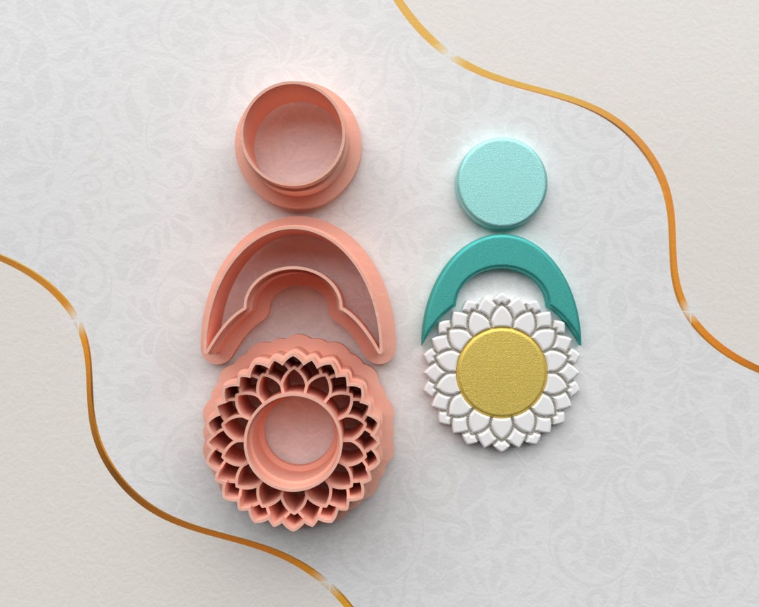 VIP ZONE Eulitec/polymer Clay Cutter/3d File Daisy: Print in 5 Sizes ...
