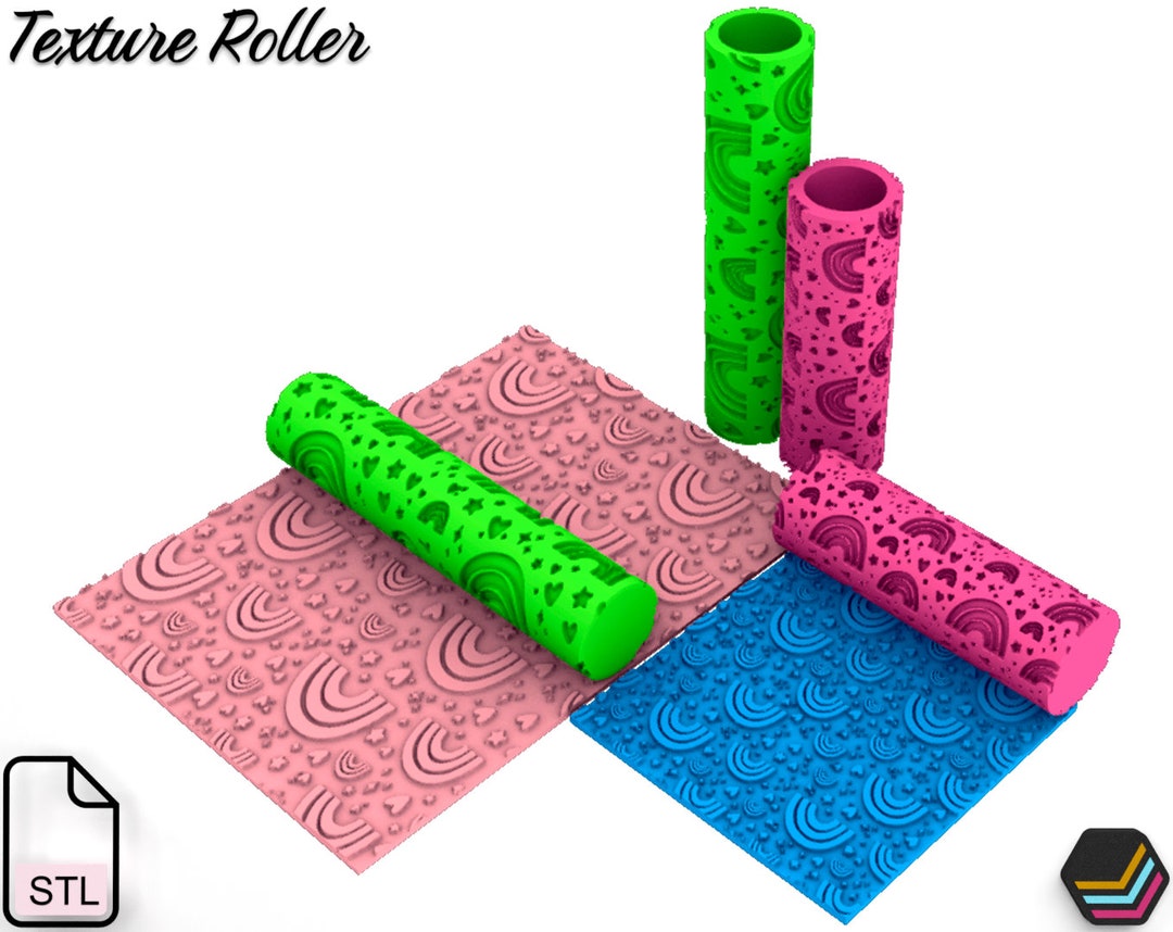 Texture Roller Polymer Clay /R2 Rainbow Summer/summer Creations ...