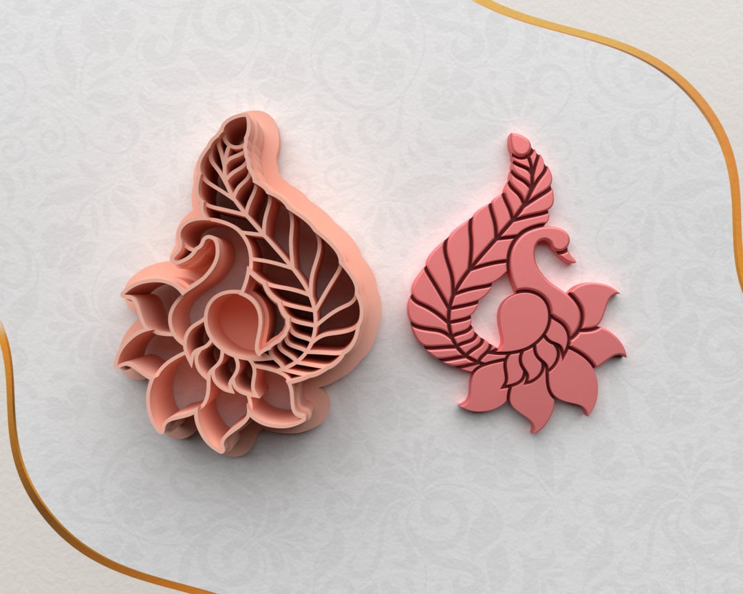 Swan Cute Polymer Clay Cutter: 3D Design for Crafting Elegance in 5 ...